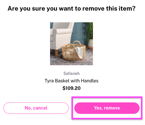 How do I remove a Knot Registry item from my Registry? – The Knot